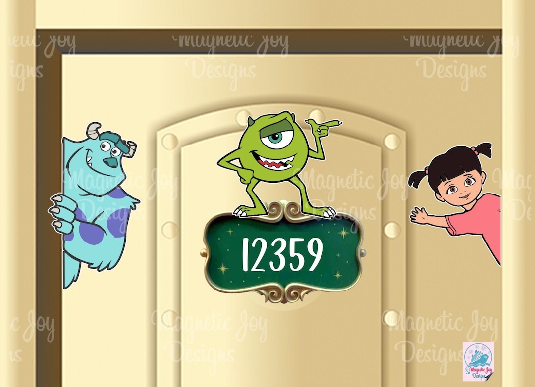 Monsters Inc. Disney Inspired Cruise Door Magnets/ Boo - Etsy