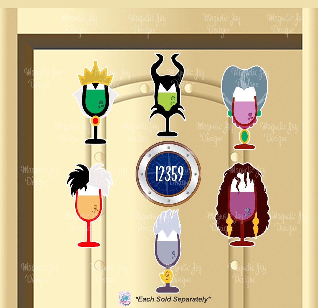Drink Inspired Villains Disney-inspired Cruise Magnets/villain ...