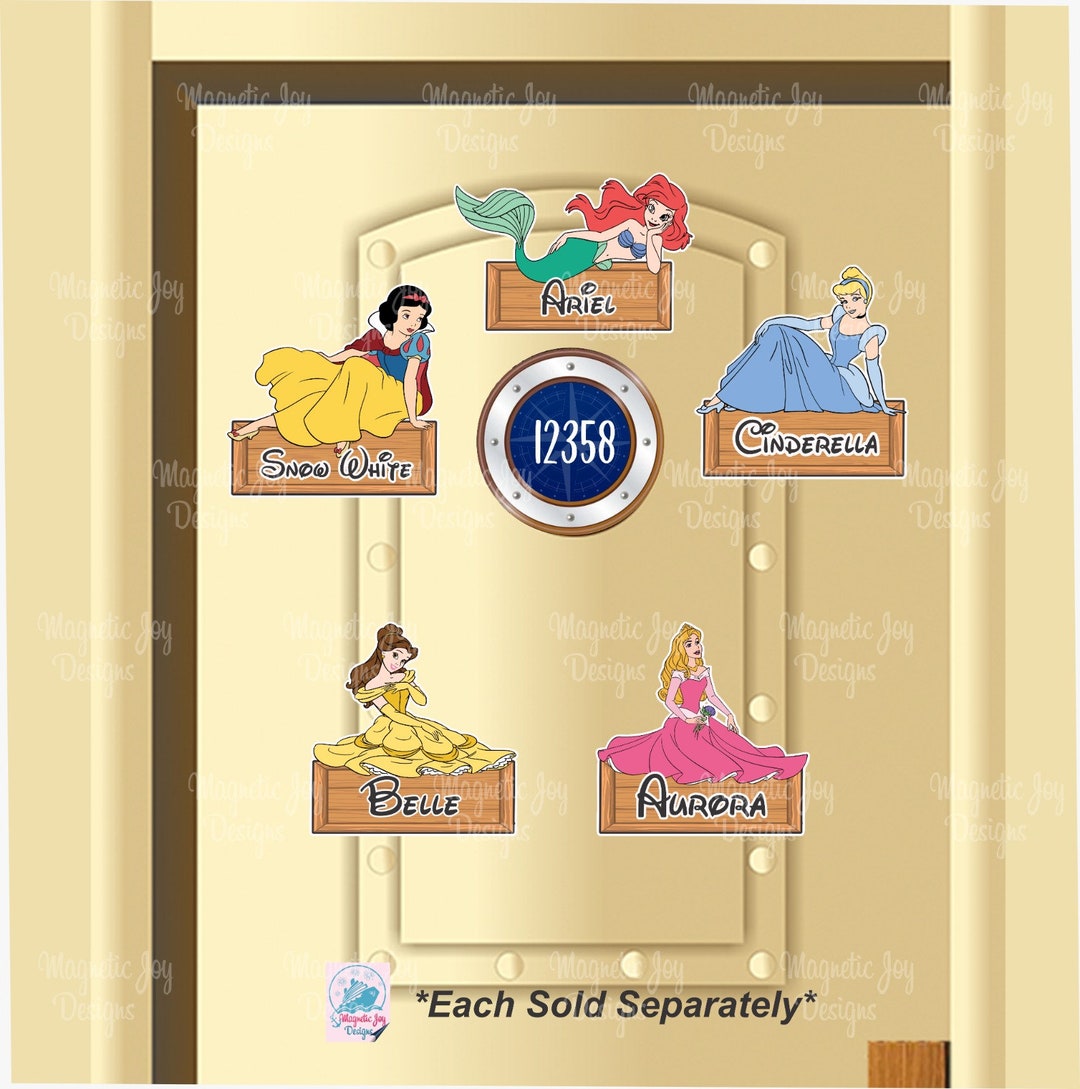 Personalized FULL Princesses-disney-inspired Cruise Magnets/disney ...