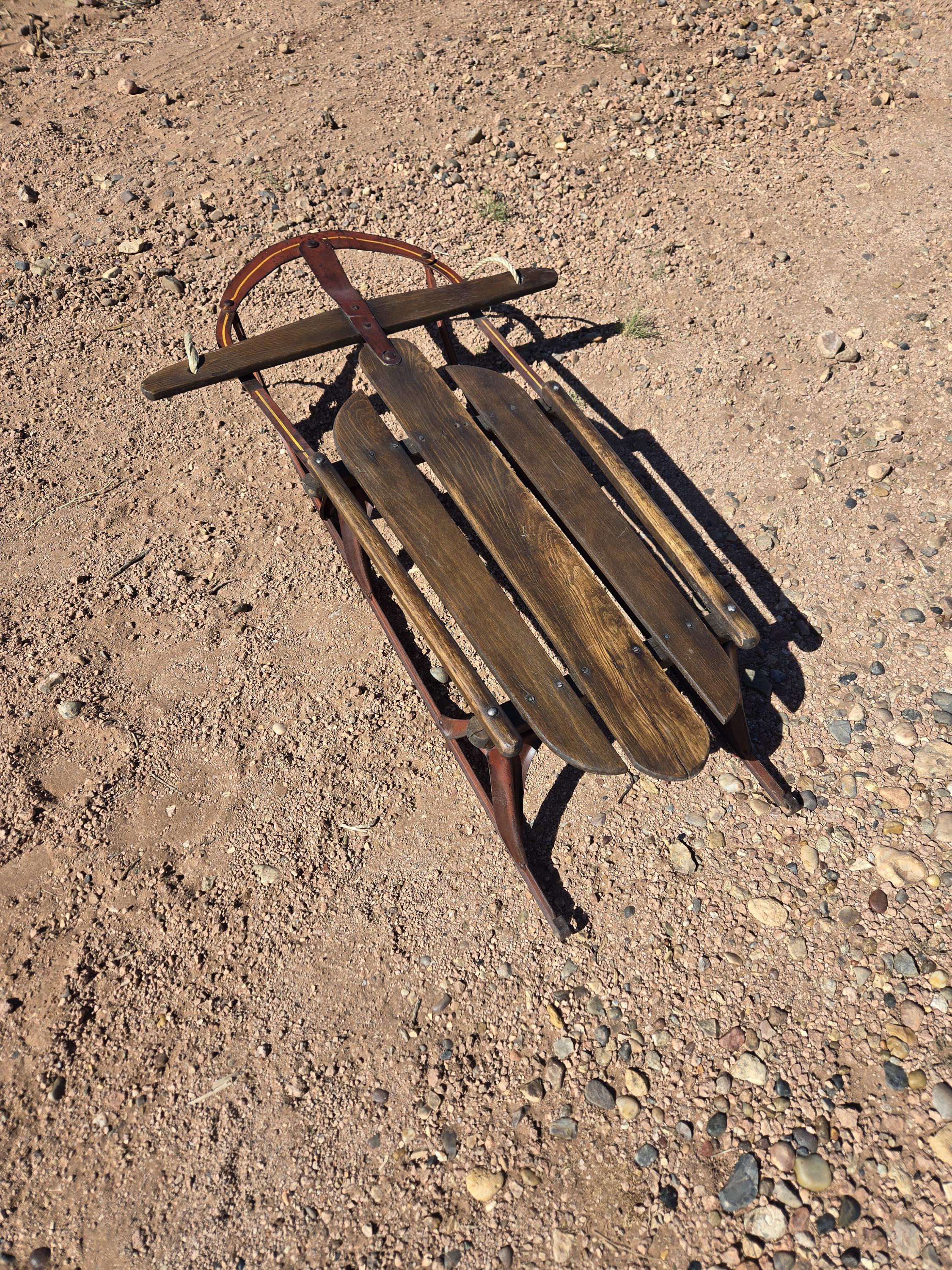 Vintage Wood Sled 43" Winter is Coming! This is the Real Deal, Not a ...