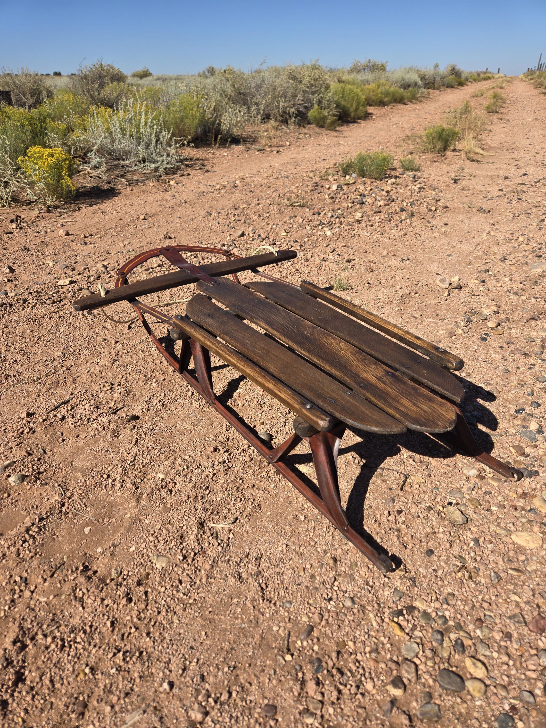 Vintage Wood Sled 43" Winter is Coming! This is the Real Deal, Not a ...