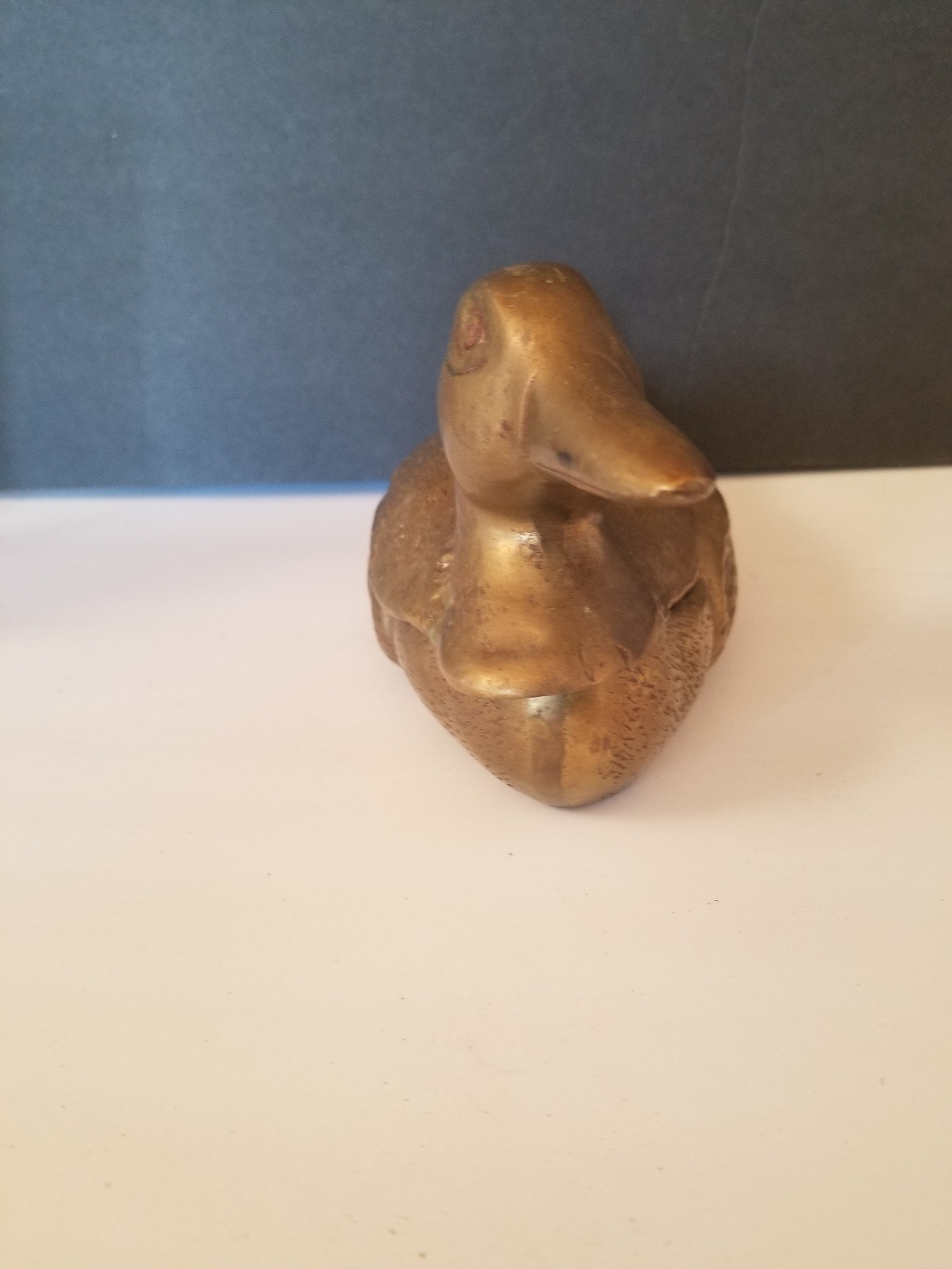 Mallard Brass Duck Box Decoy Storage Compartment Thick Brass Casted ...