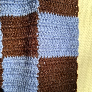 Checkered Scarf Crochet Pattern - Etsy