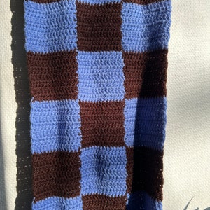 Checkered Scarf Crochet Pattern - Etsy