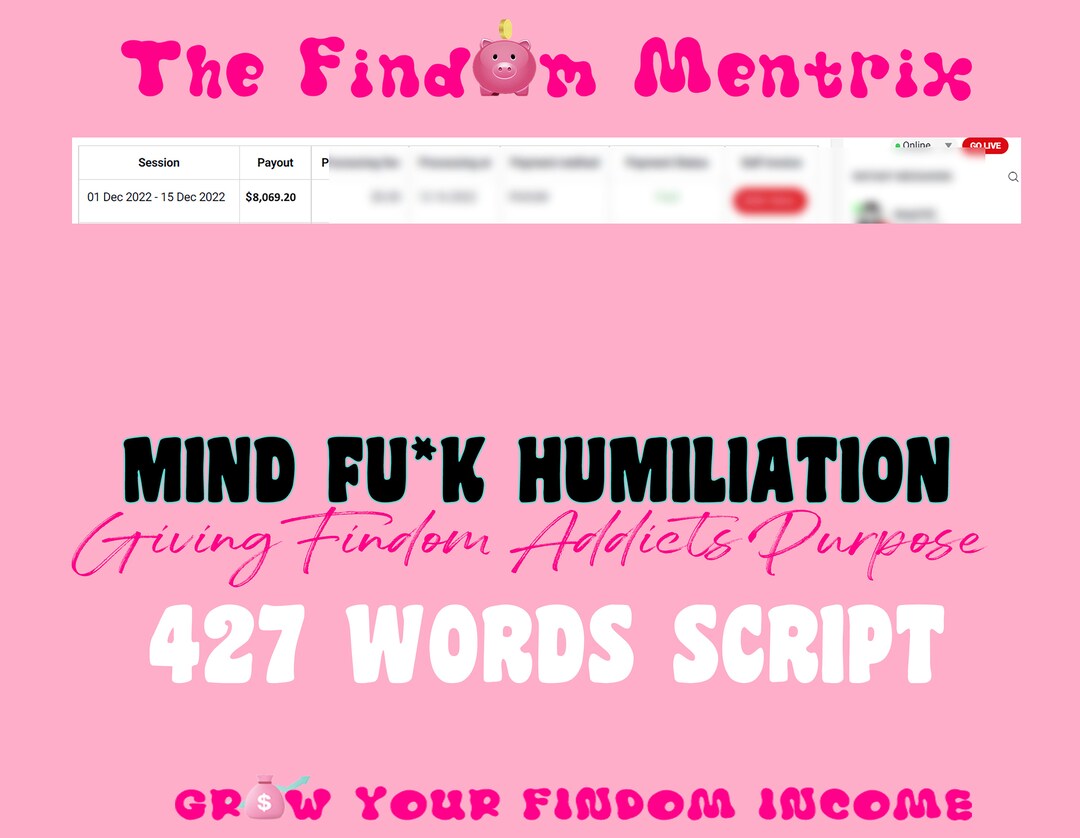 Femdom Humiliation Script Findom financial Domination Guide Adult Industry Findom Script ...