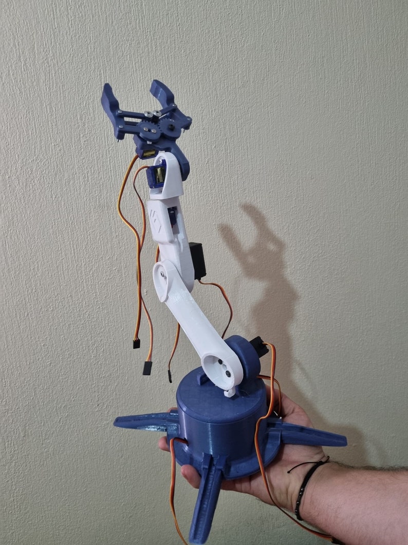 Diy Arduino Robot Arm With Smartphone Control Etsy