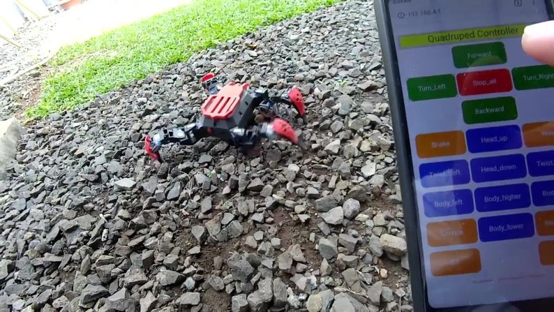 Diy Arduino Quadruped Robot Spider With Smartphone Control Etsy