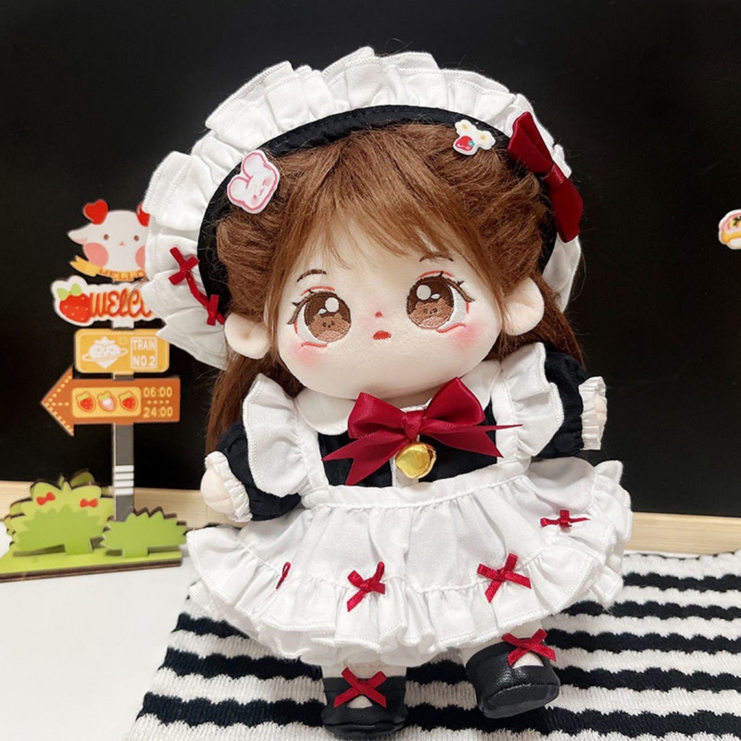Maid Doll Dress, Doll Set, Cute Bell Bows, Rag Doll Clothes, Handmade ...