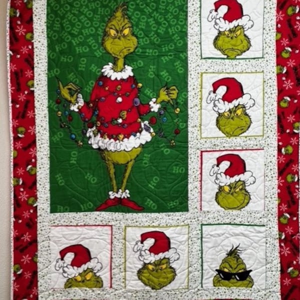 Grinch Quilt Kit - Etsy
