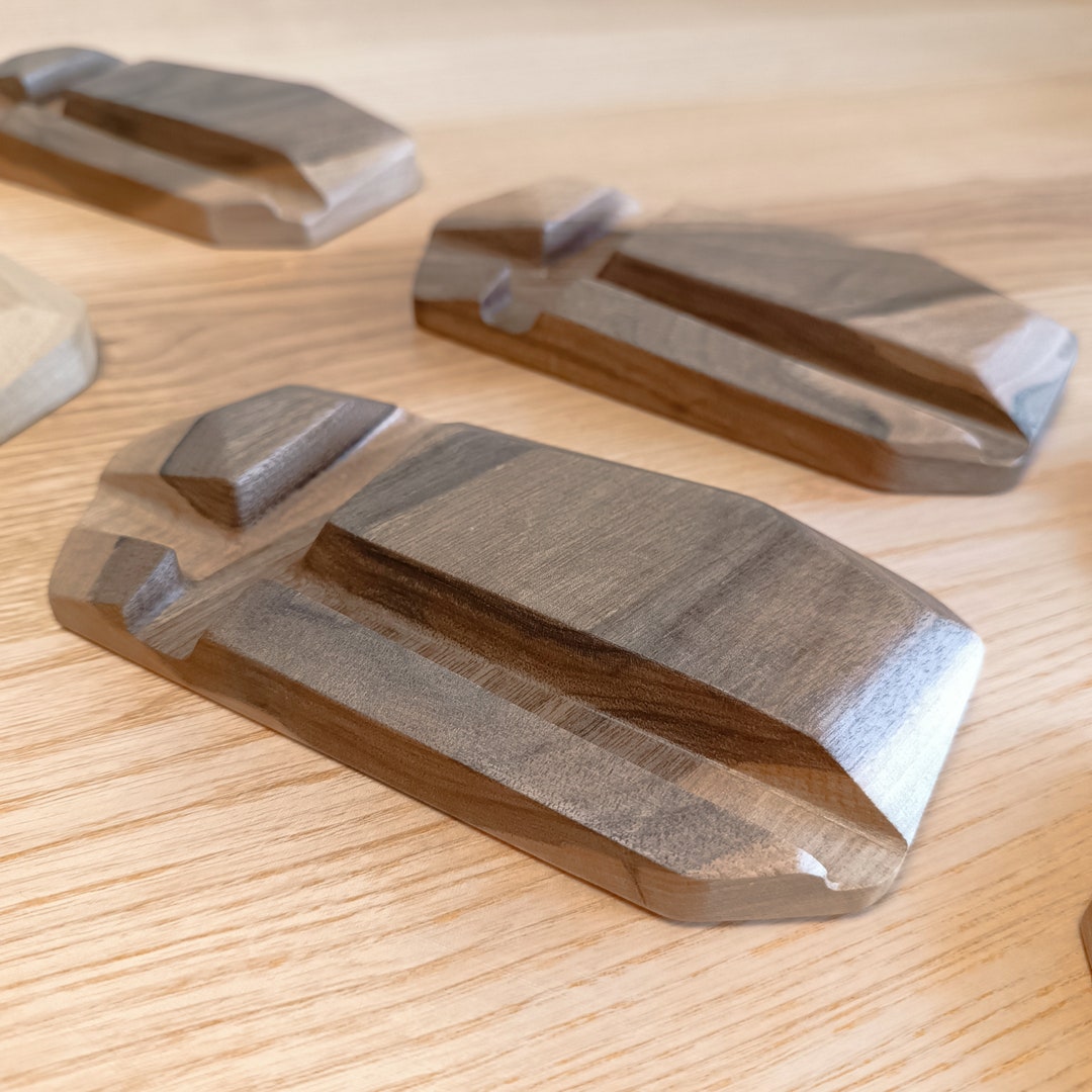 Walnut Phone Stand, iPhone & iPad Wood Stand, Portable Mobile All Phone ...