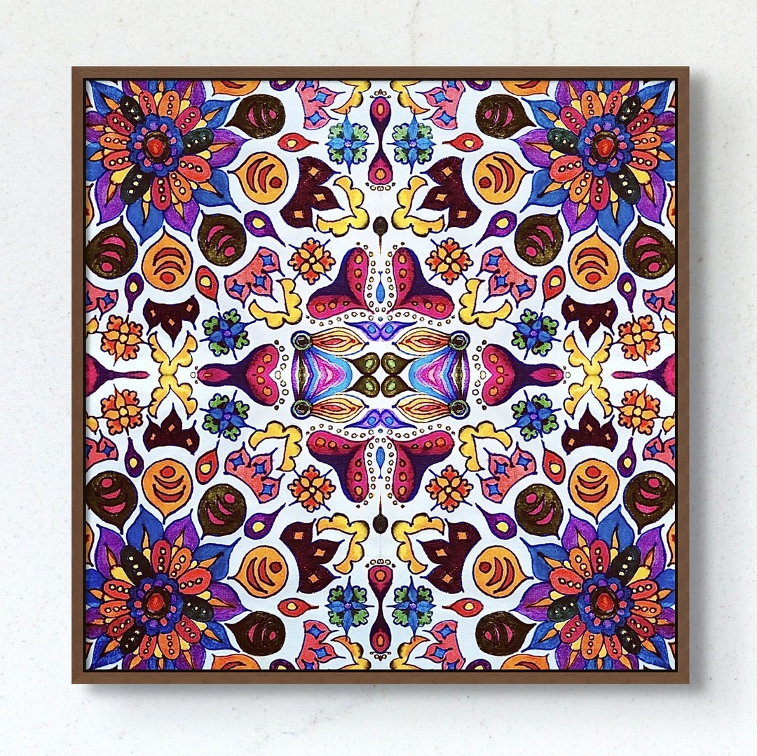 Traditional Indian Floral Pattern | Floral Pattern | Housewarming Gift ...