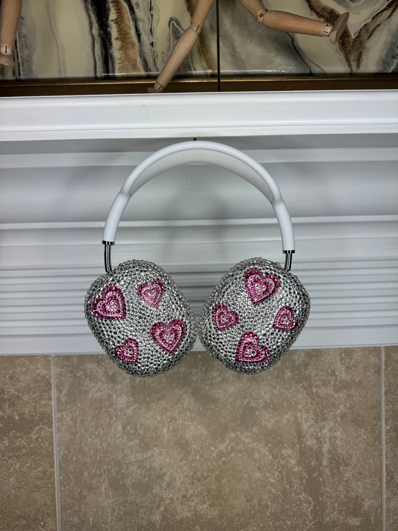 AirPod Max Covers: Y2K Pink Star With Silver Background Custom ...