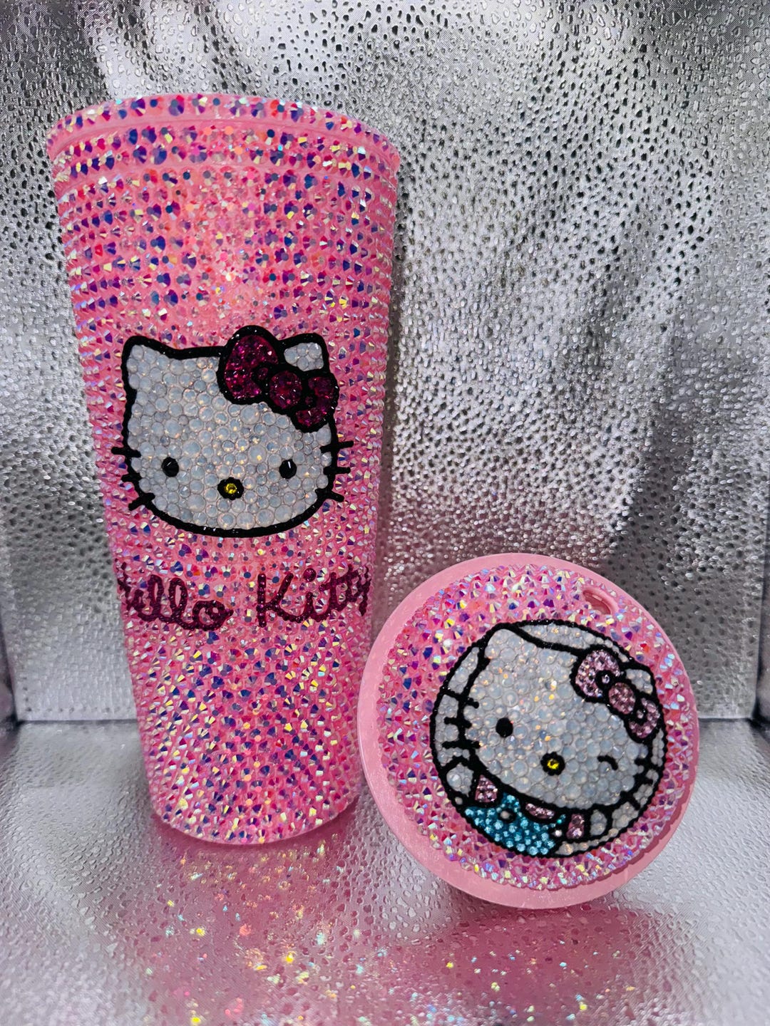 Hello Kitty Blinged Tumbler - Etsy