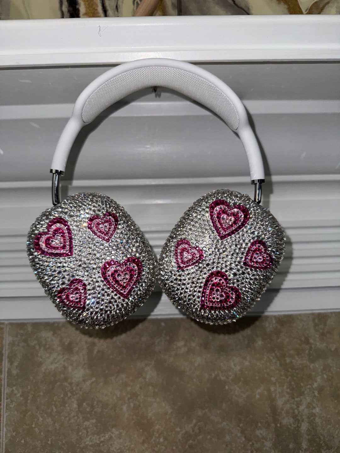 AirPod Max Covers: Y2K Pink Star With Silver Background Custom ...