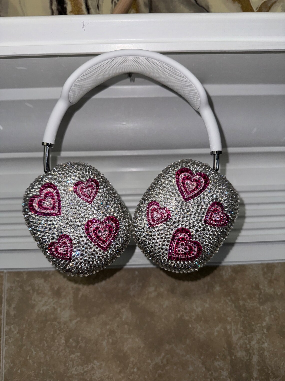 AirPod Max Covers: Y2K Pink Star With Silver Background Custom ...