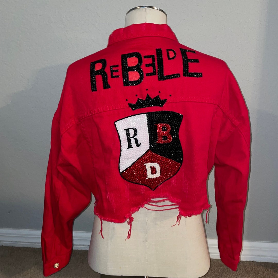 Rebelde RBD Red Denim Cropped Jacket. Womens Large. - Etsy