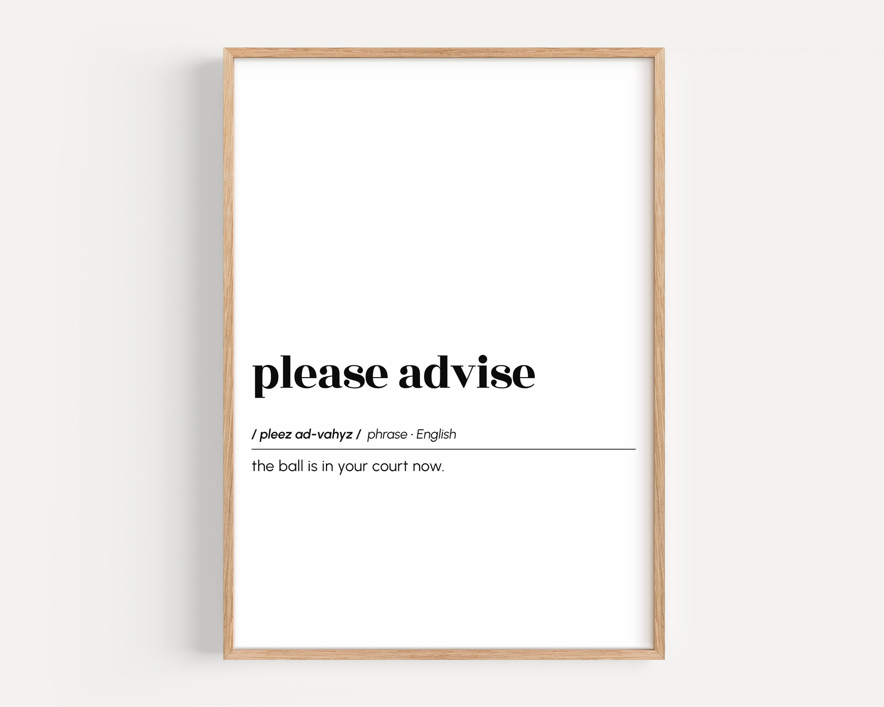 Please Advise, Funny Definition Print, Office Wall Art, Home Office ...