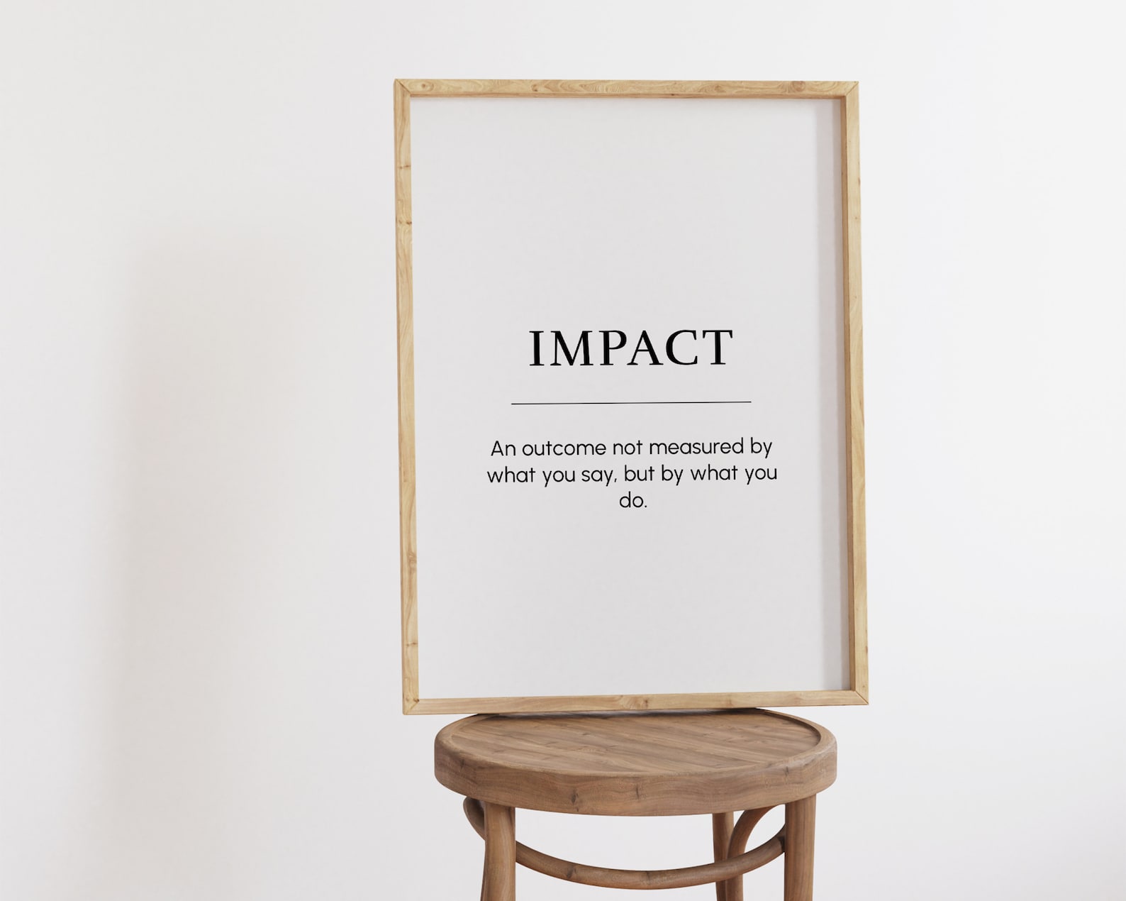 Impact Meaning, Motivational Wall Art, Positive Mindset Print ...