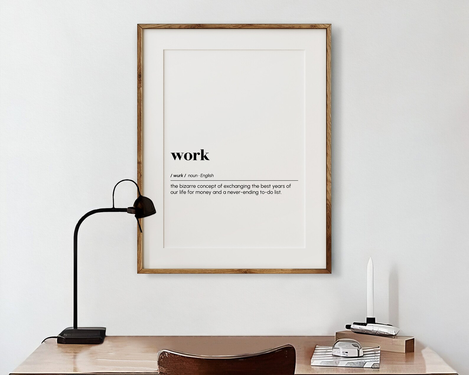 Funny Office Decor, Work Definition Print, Office Wall Art, Funny ...