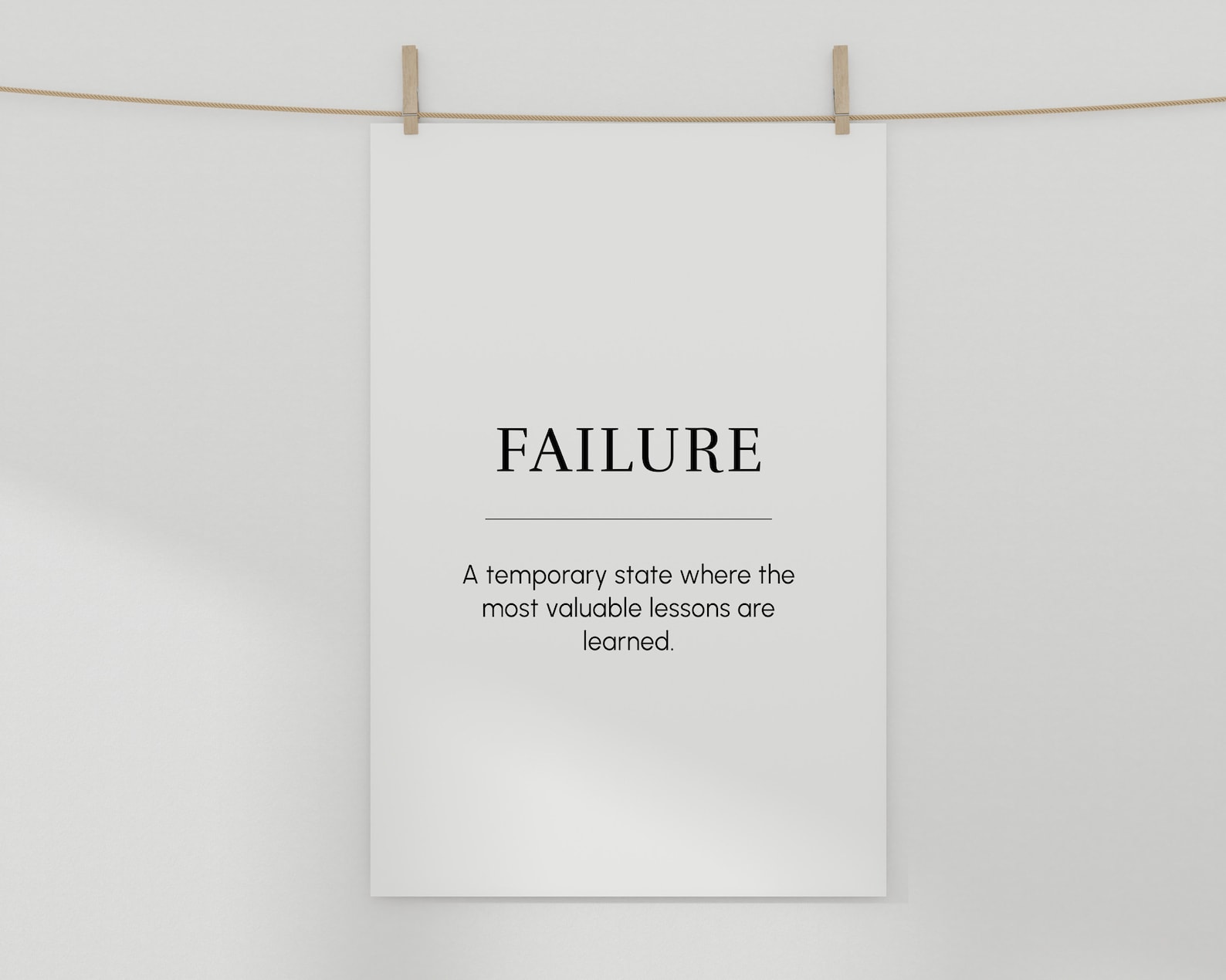 Failure, Motivational Wall Art, Success Quote Poster, Inspirational ...