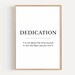 Motivational Wall Art, Dedication, Inspirational Quote Print, Poster ...