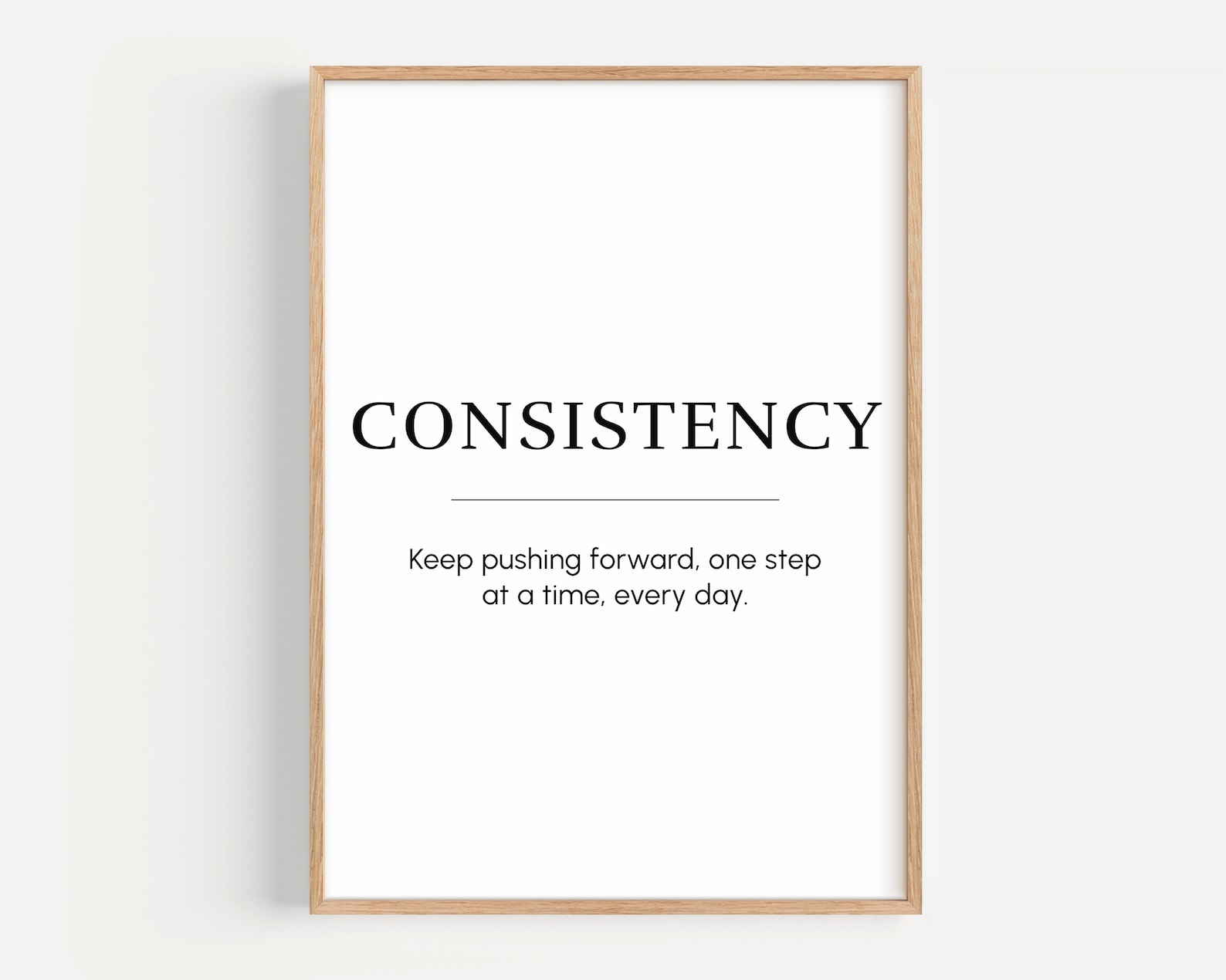 Consistency, Motivational Wall Art, Success Quote Poster, Inspirational ...