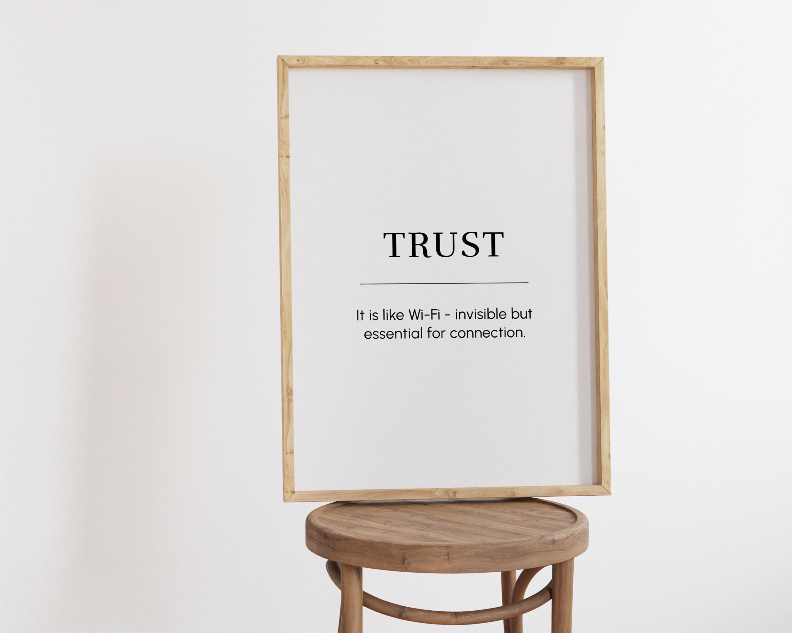 Trust Definition, Motivational Wall Art, Collaborative Entrepreneur ...