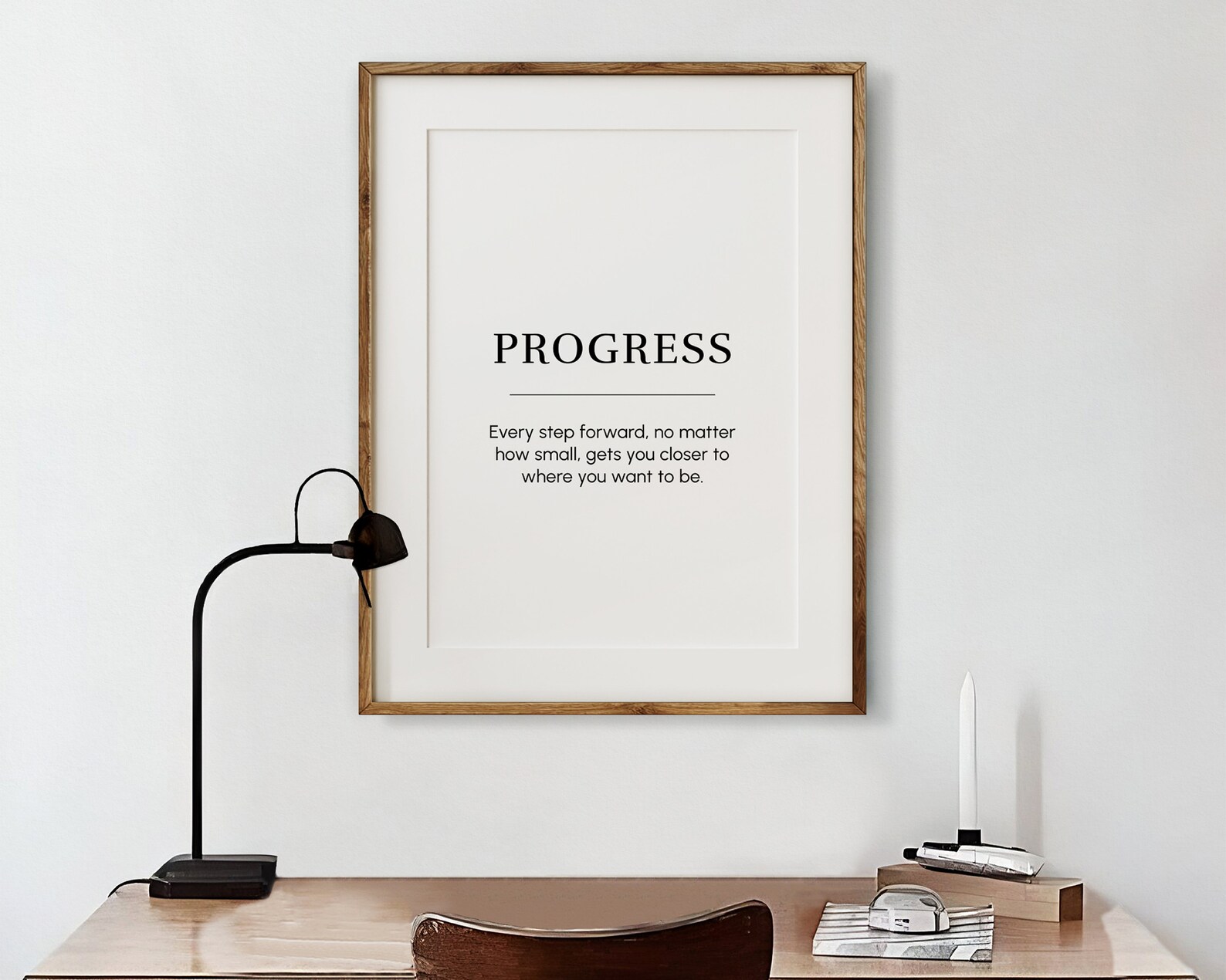 Progress Meaning, Motivational Wall Art, Positive Entrepreneur Mindset ...