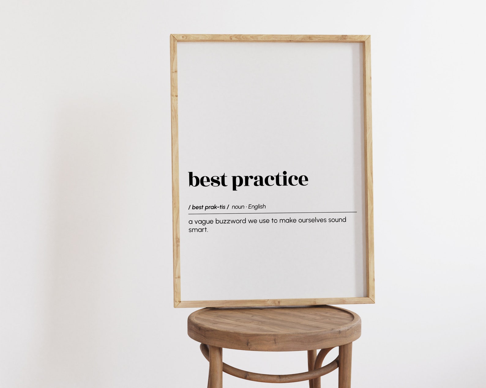 Best Practice, Funny Definition Print, Funny Office Wall Art, Home ...
