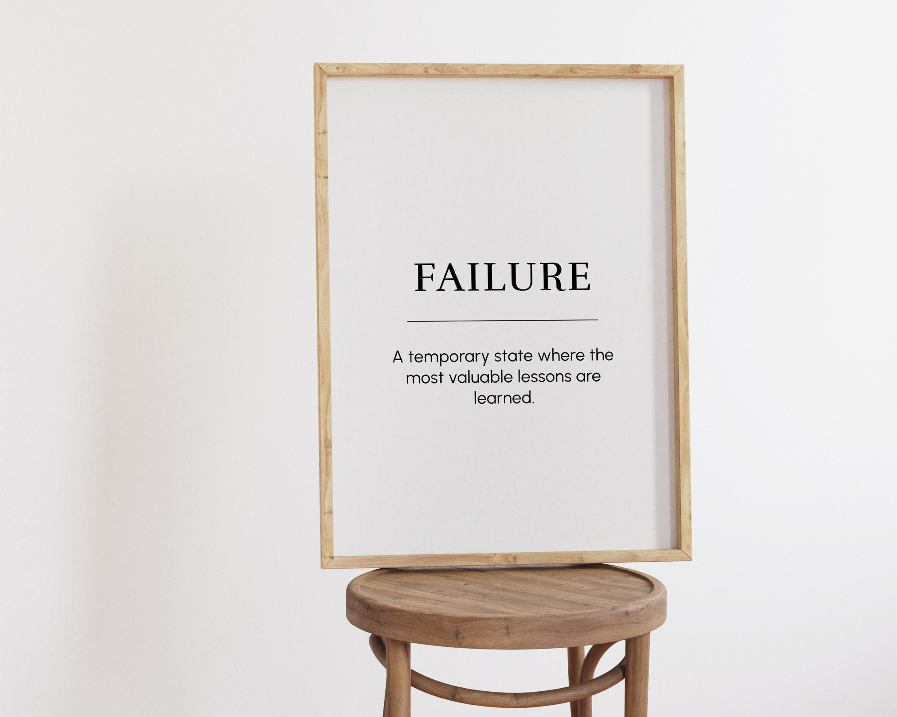 Failure, Motivational Wall Art, Success Quote Poster, Inspirational ...
