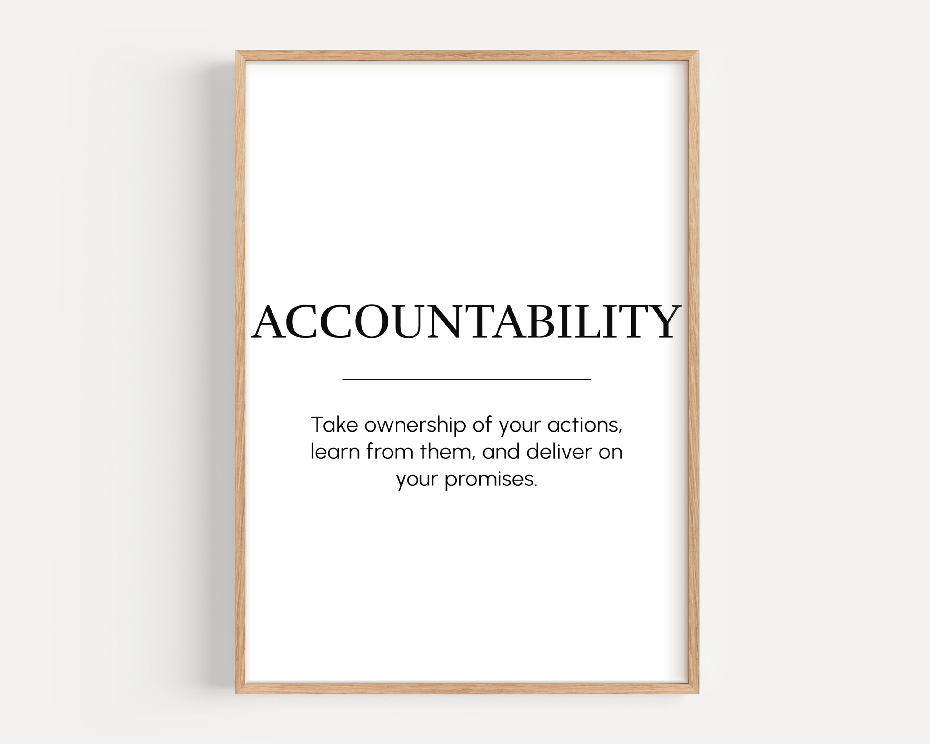 Accountability Poster