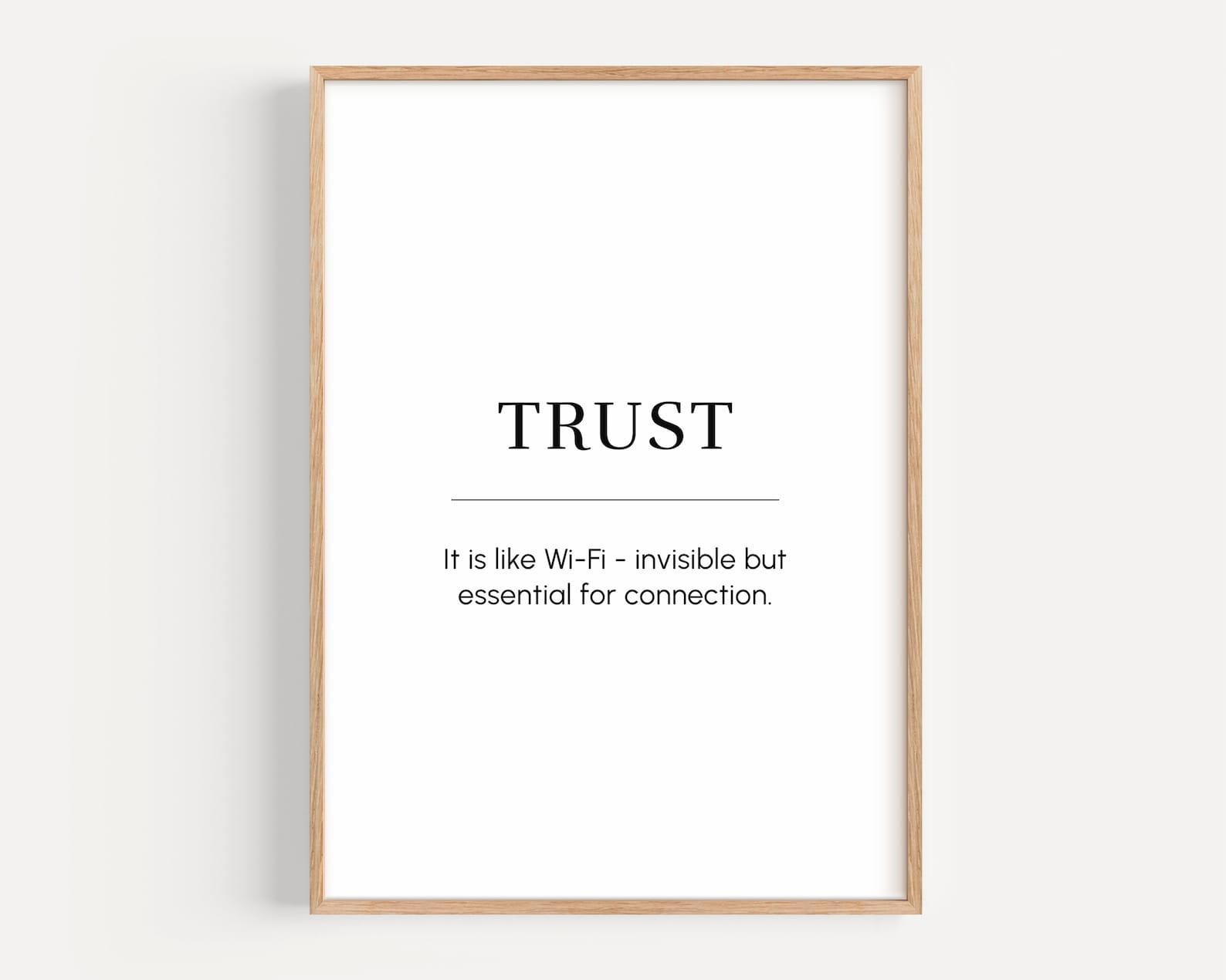 Trust Definition, Motivational Wall Art, Collaborative Entrepreneur ...