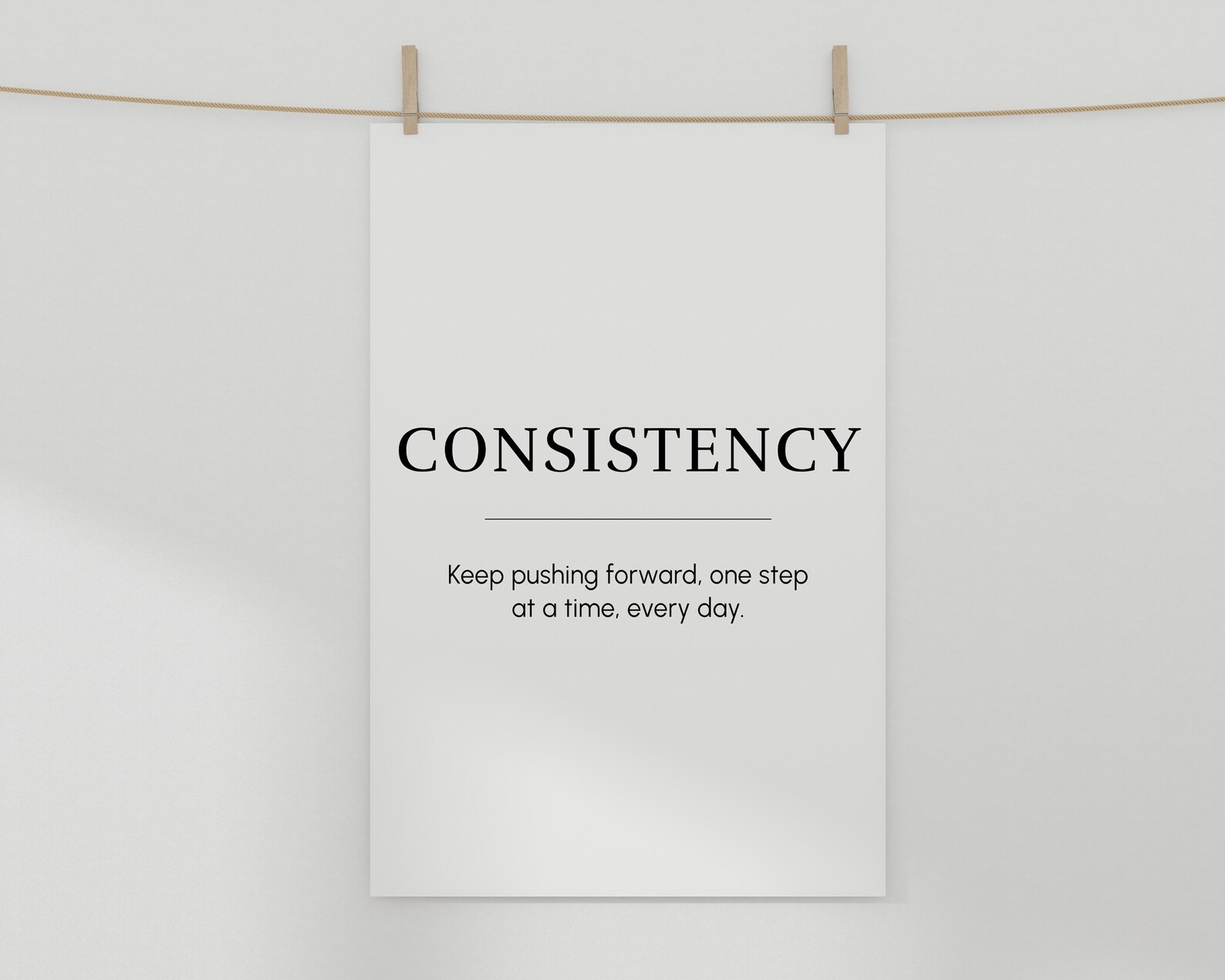 Consistency, Motivational Wall Art, Success Quote Poster, Inspirational ...