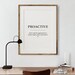 Proactive Meaning, Motivational Wall Art, Hustle Mindset Poster ...