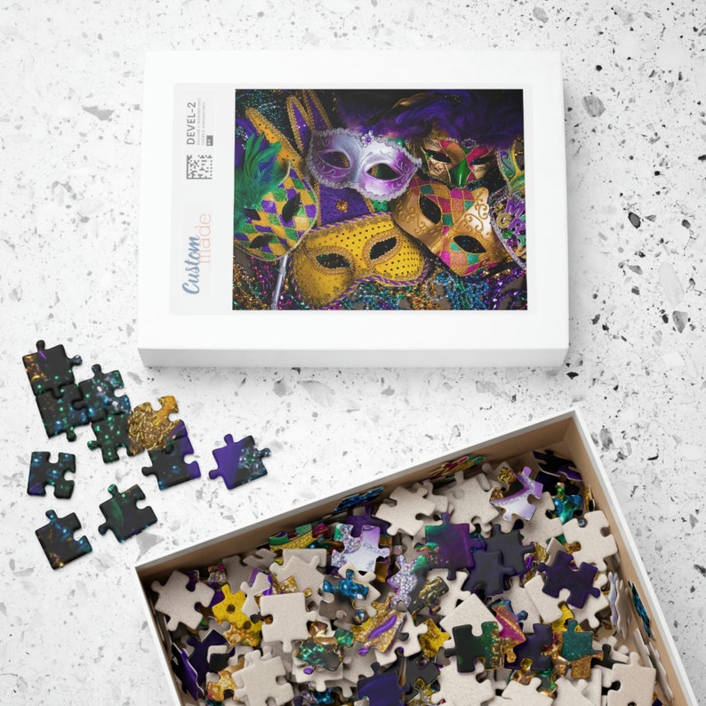 Mardi Gras Mask Jigsaw Puzzle, New Orleans Puzzle, Big Easy, Carnival ...