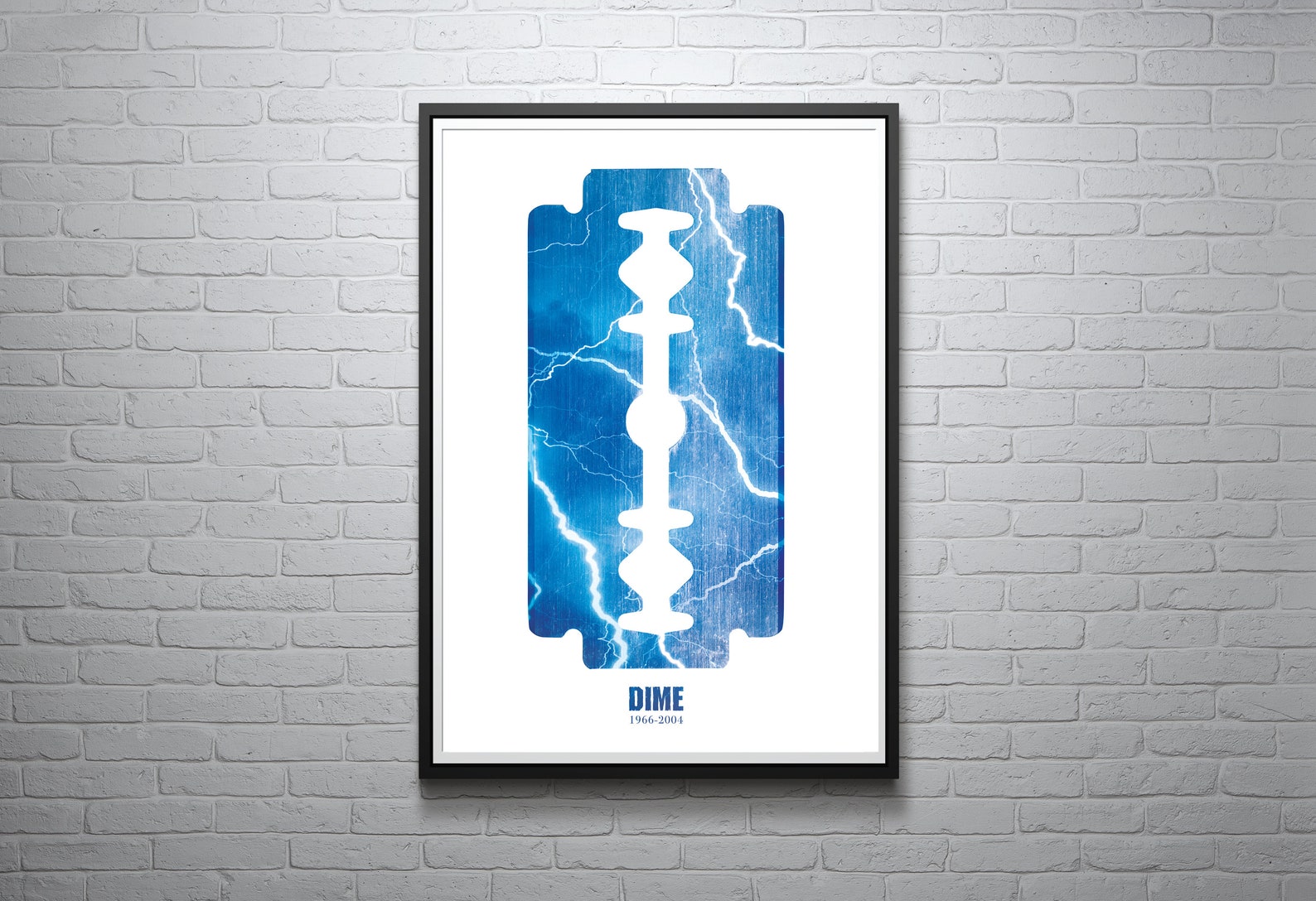 Dimebag Darrell Tribute Printable Wall Art - Razor & Lightning ...