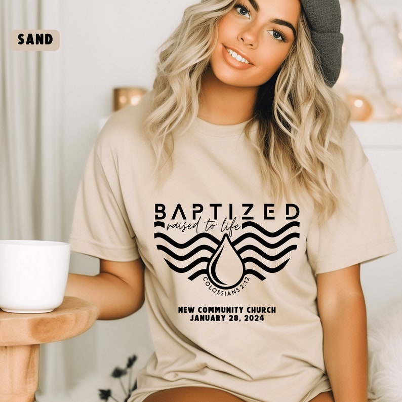 Custom Baptism Shirt Gift for Women and Men Christian T-shirt for ...
