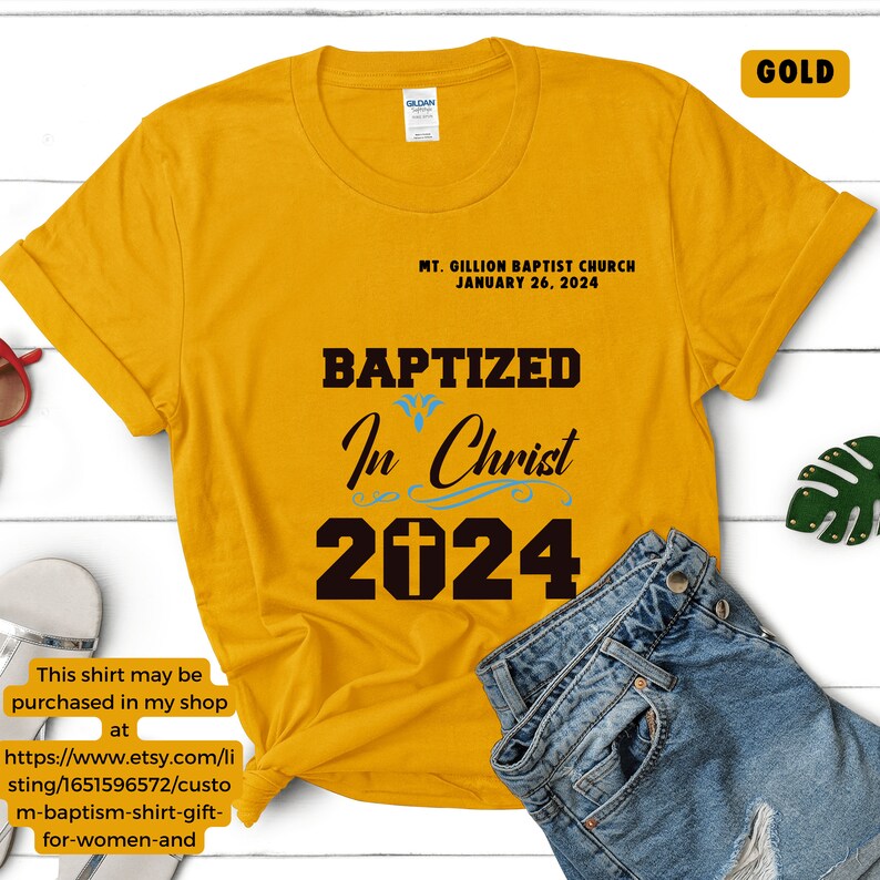 Custom Baptism Shirt Gift for Women and Men Christian T-shirt for ...