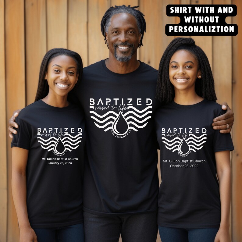 Custom Baptism Shirt Gift for Women and Men Christian T-shirt for ...