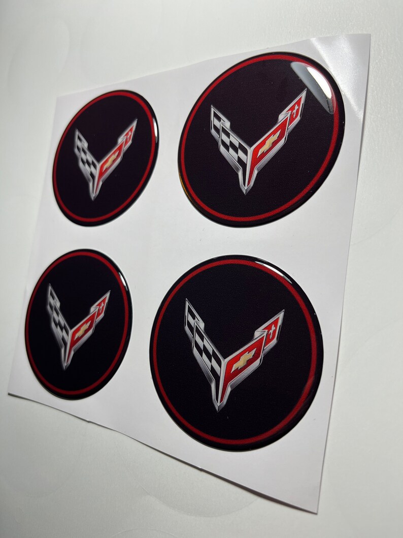 Corvette Decals Center Wheel Caps Self-adhesive Stickers - Etsy