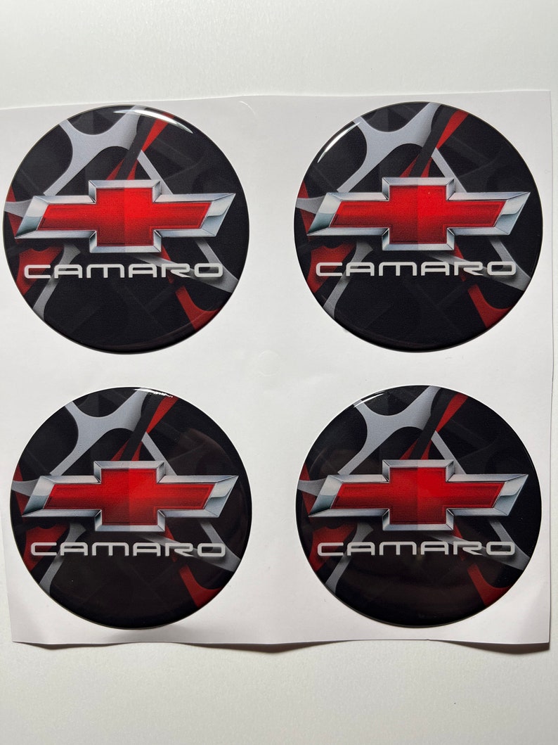 Chevrolet Camaro Decals Center Wheel Caps Self-adhesive Stickers Logo ...