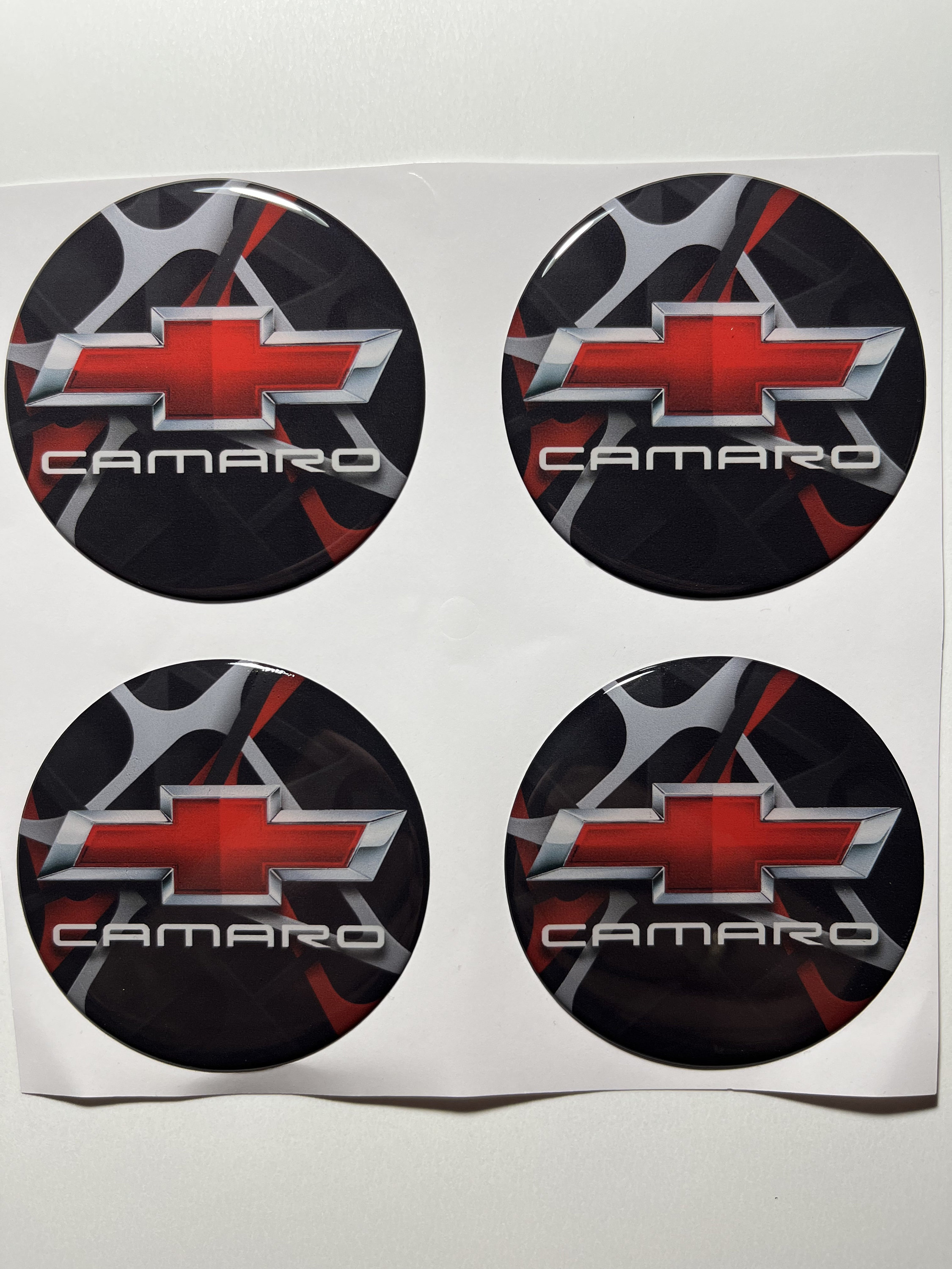 Chevrolet Camaro Decals Center Wheel Caps Self-adhesive Stickers Logo ...