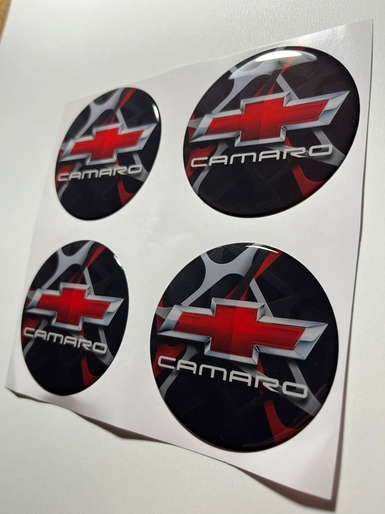 Chevrolet Camaro Decals Center Wheel Caps Self-adhesive Stickers Logo ...