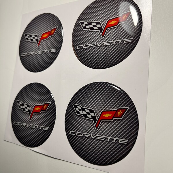 Corvette Center Cap Decals - Etsy