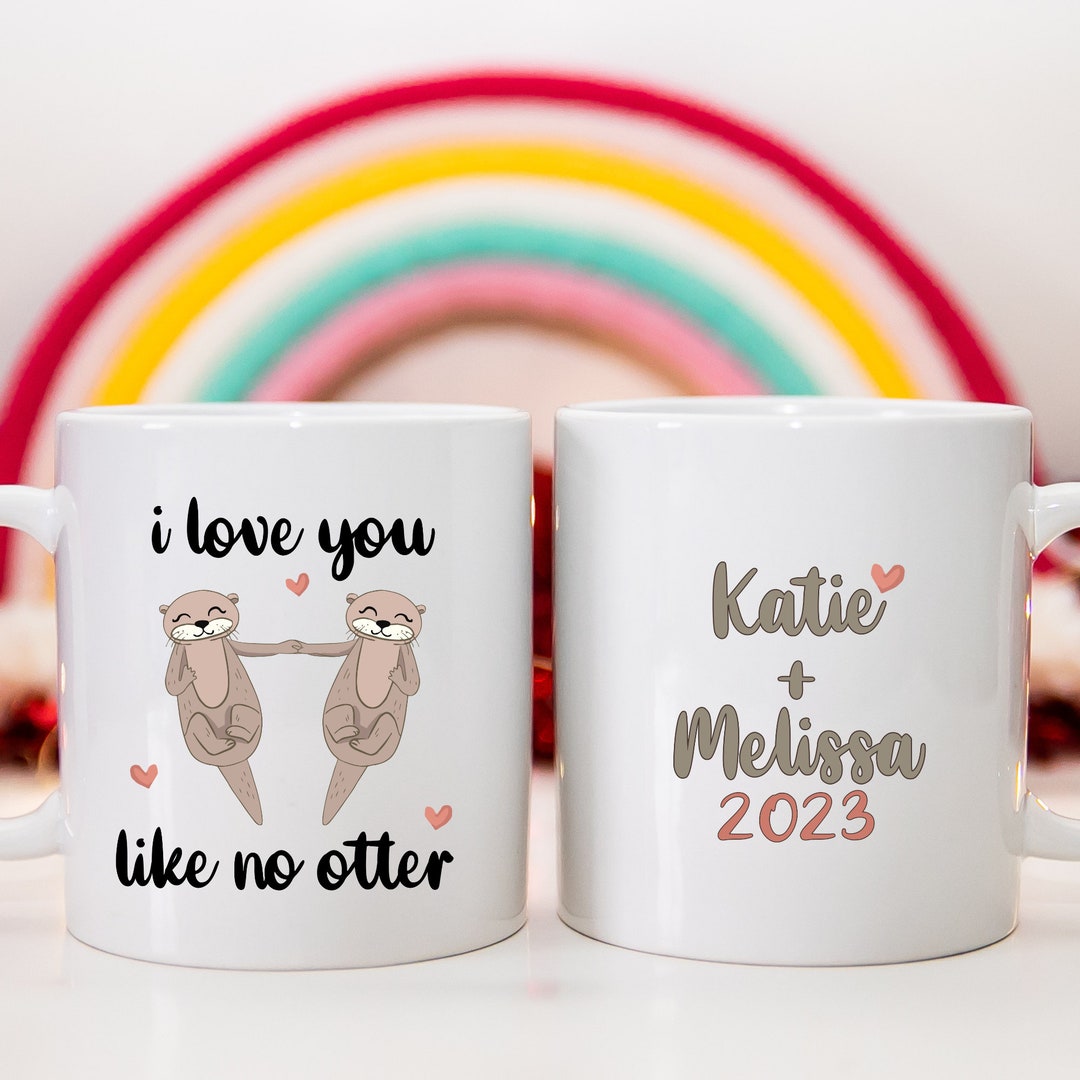 Personalized Otter Mug Custom Otter Gifts I Love Otters Mug Cute Otters ...