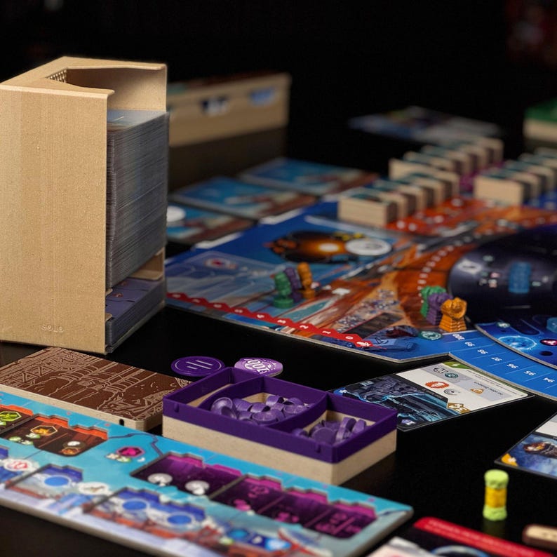 SETI - 3D Printed Wooden Insert | Board Game Organizer | Speeds up ...