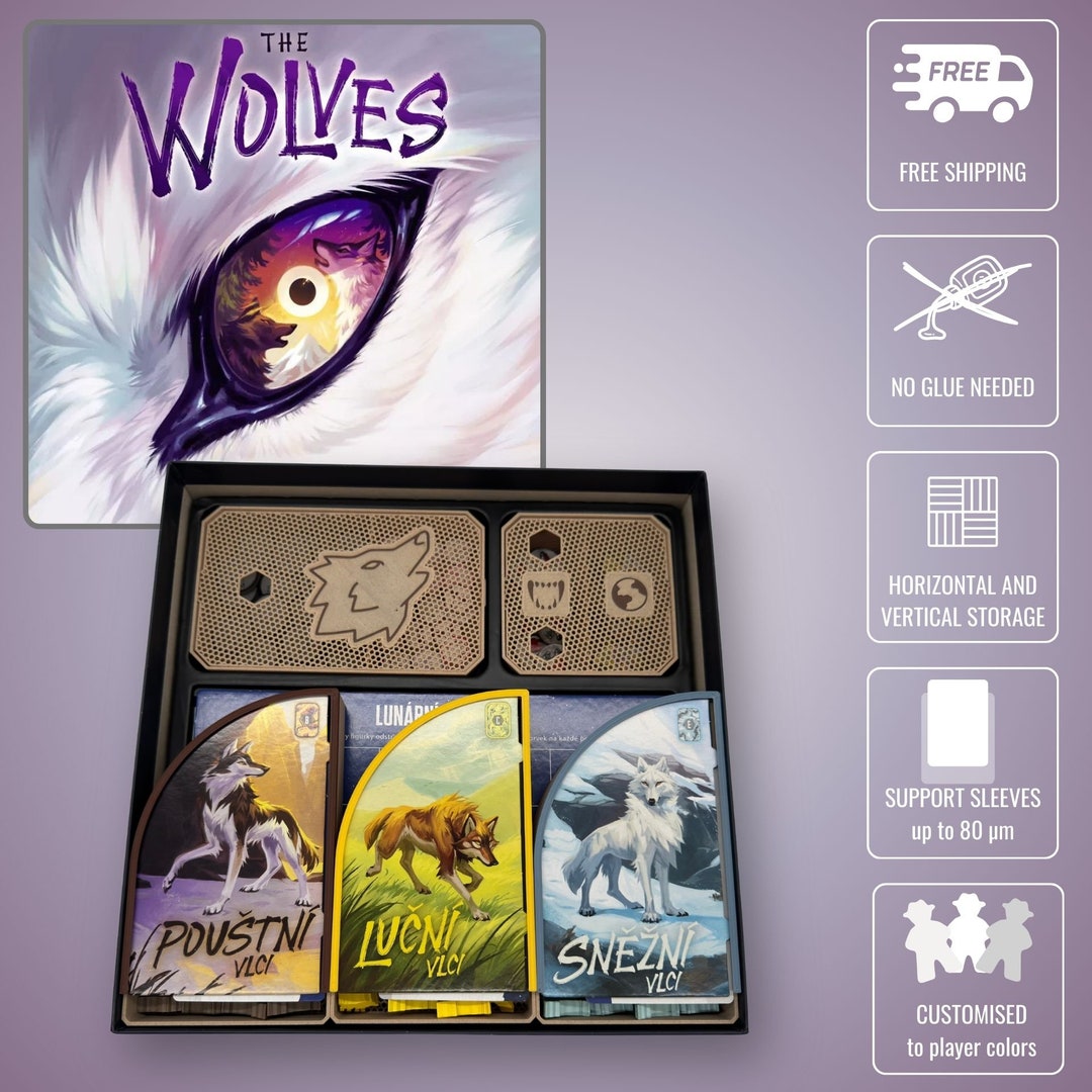The Wolves - 3D Printed Wood Insert | Board Game Organizer | Speeds up ...