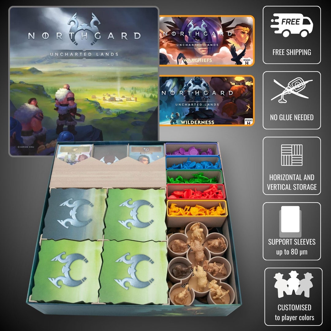 Northgard - 3D Printed Wood Insert | Board Game Organizer | Speeds up ...