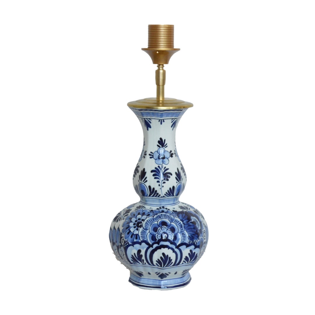 Delft Blue Lamp Base Ceramic Lamp With White Classic Design, Timeless ...