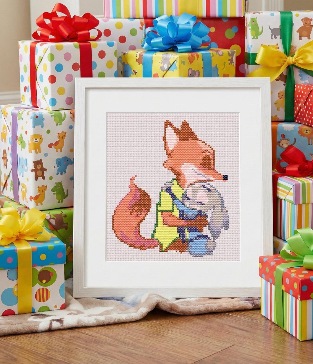 Zootopia Cross Stitch Pattern PDF | Nick and Judy Embroidery | Easy ...
